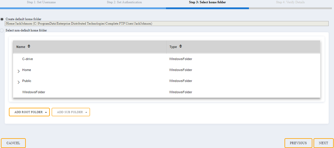 CompleteFTP: WebAdmin: Adding Users