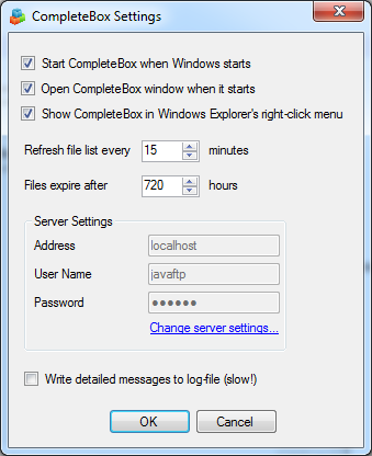 CompleteFTP: How to configure CompleteBox