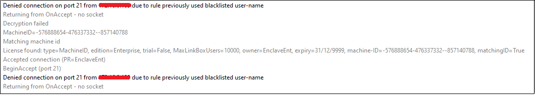 CompleteFTP: JSS IP Filter Extensions