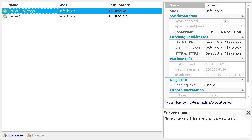 CompleteFTP: How to enable clustering